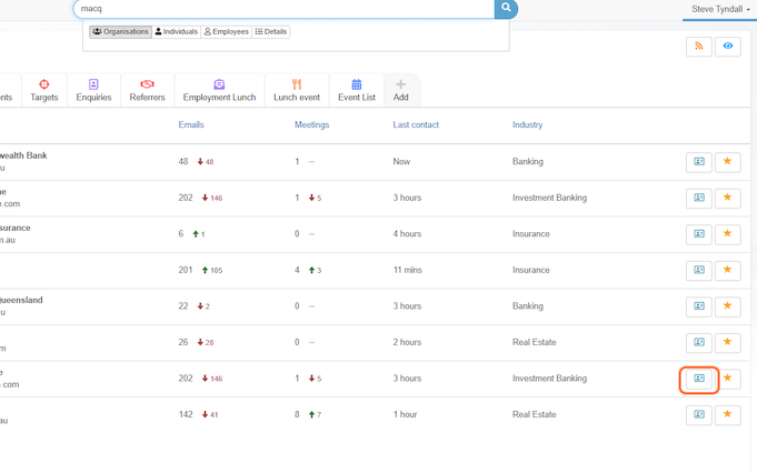 How to view the level of Engagement your firm is having with Key ...